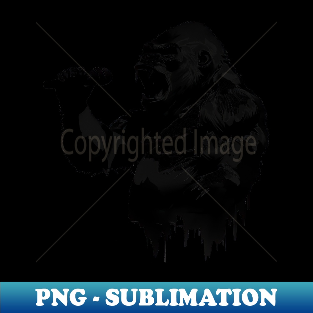 gorilla singing - Signature Sublimation PNG File - Perfect f - Inspire ...