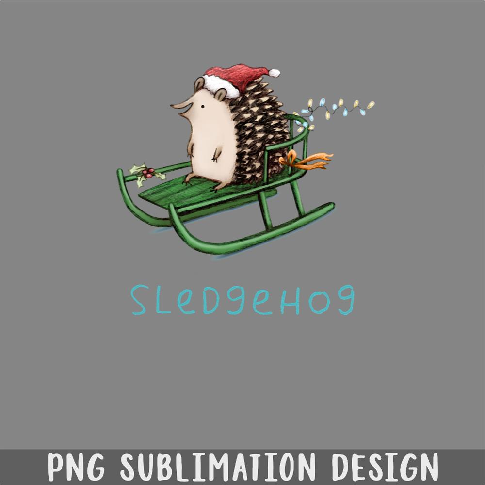 Sledgehog PNG, Christmas PNG | Inspire Uplift