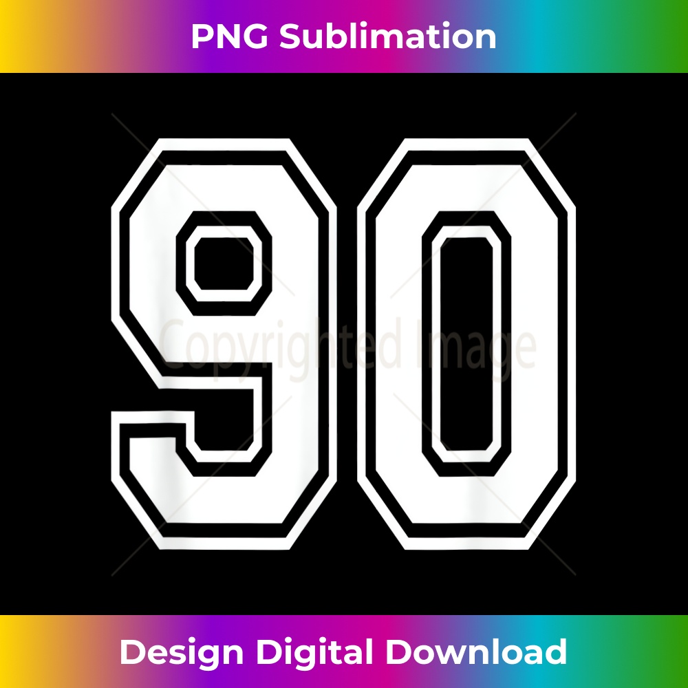 Number 90 T Age Sports Player Jersey Number - Contemporary P | Inspire ...