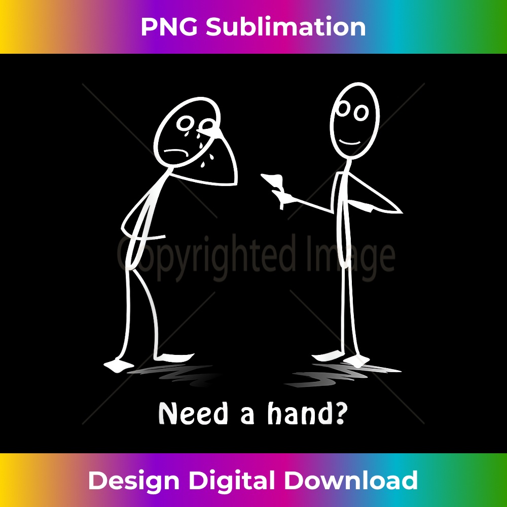 Funny Need A Hand Stickman Costume - Stick Figure - Futurist - Inspire Uplift