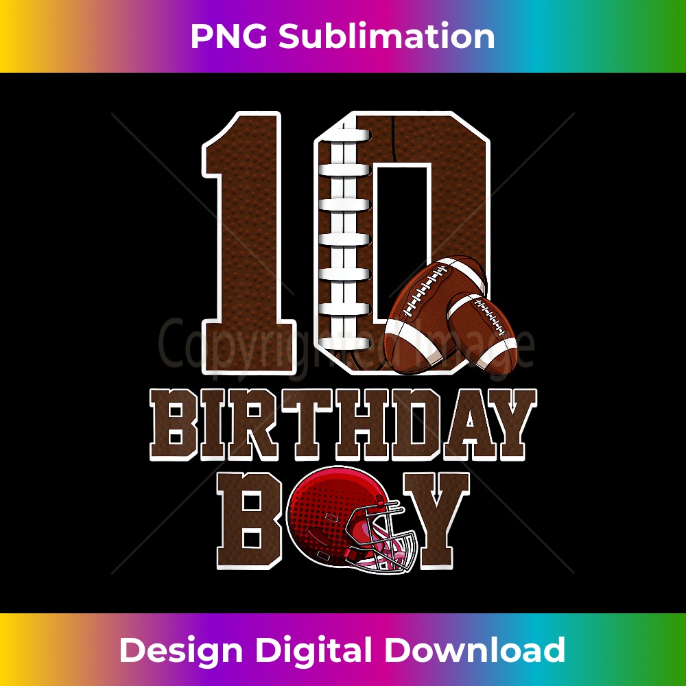 10th Birthday Boy Football Lover Theme 10 Years Old Gift - C | Inspire ...
