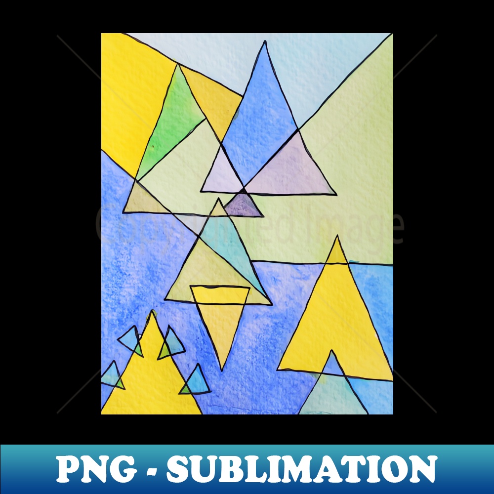 Stained Glass Triangles - Elegant Sublimation PNG Download - | Inspire ...