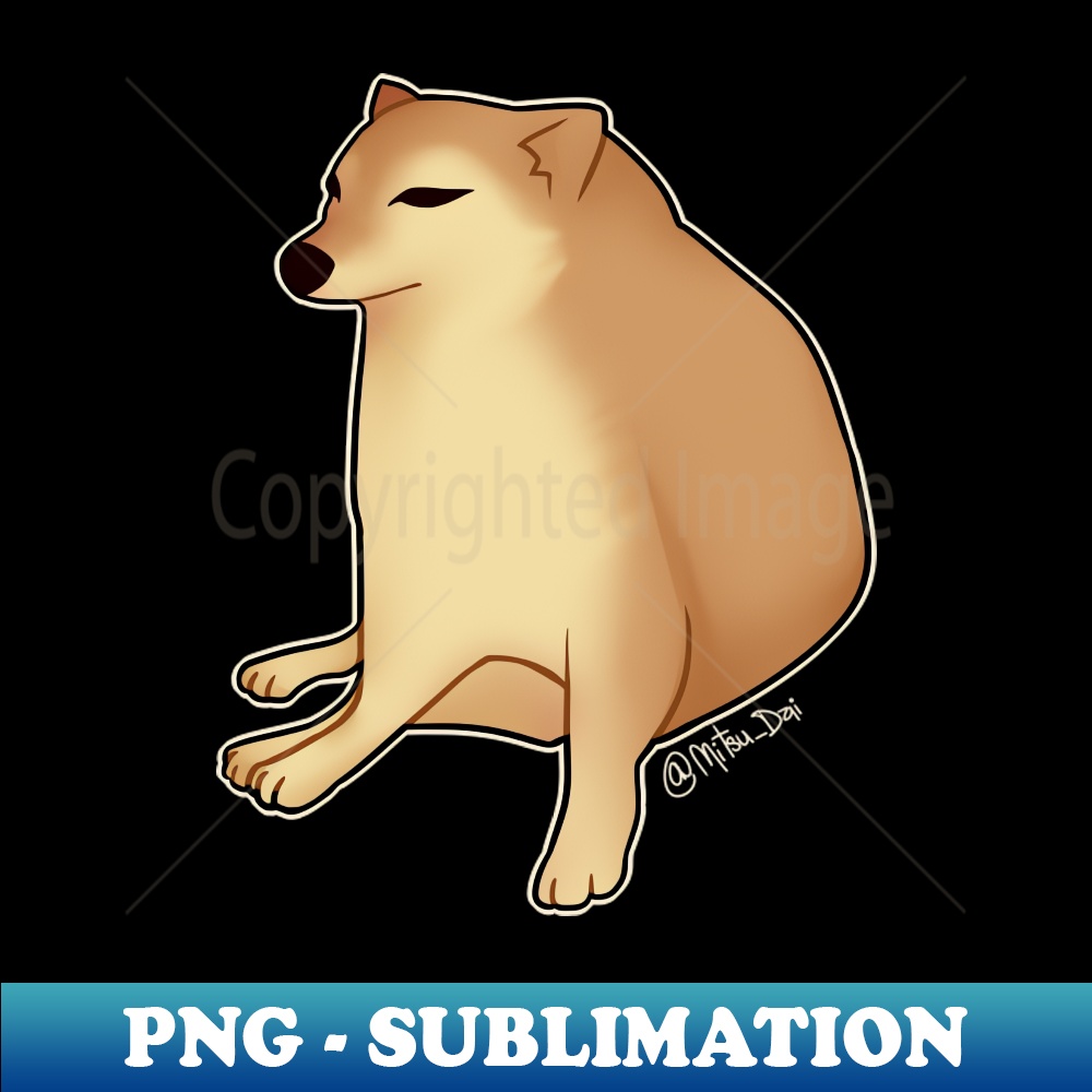 Cheems Dog Meme - Retro PNG Sublimation Digital Download - U - Inspire ...