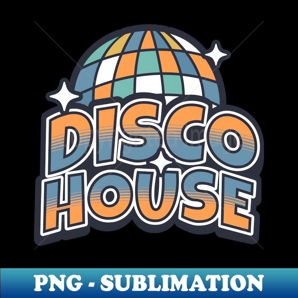 DISCO HOUSE - Y2K Disco Ball Orangeslate blue - Exclusive | Inspire Uplift