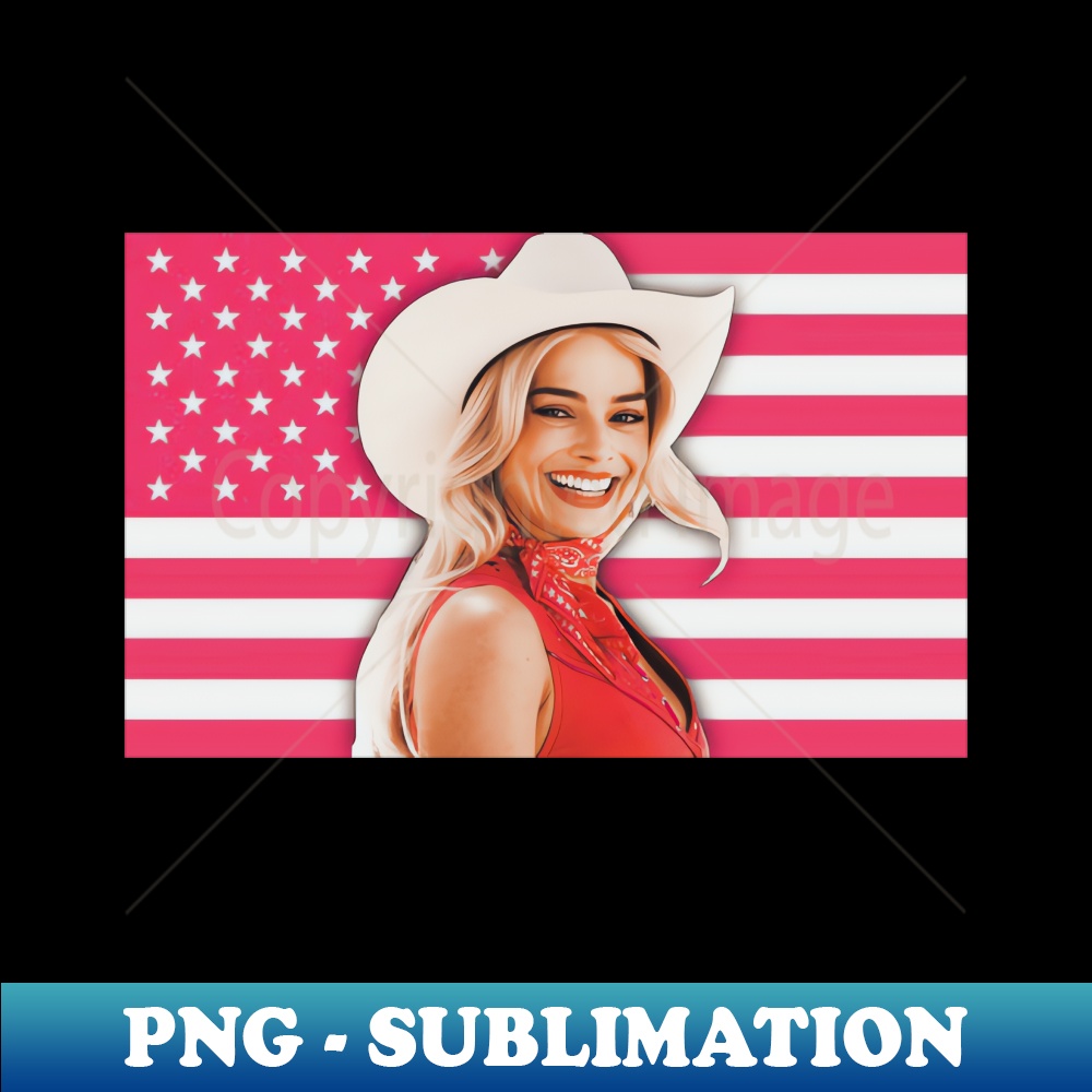Barbie - Aerican pink flag - High-Resolution PNG Sublimation | Inspire ...