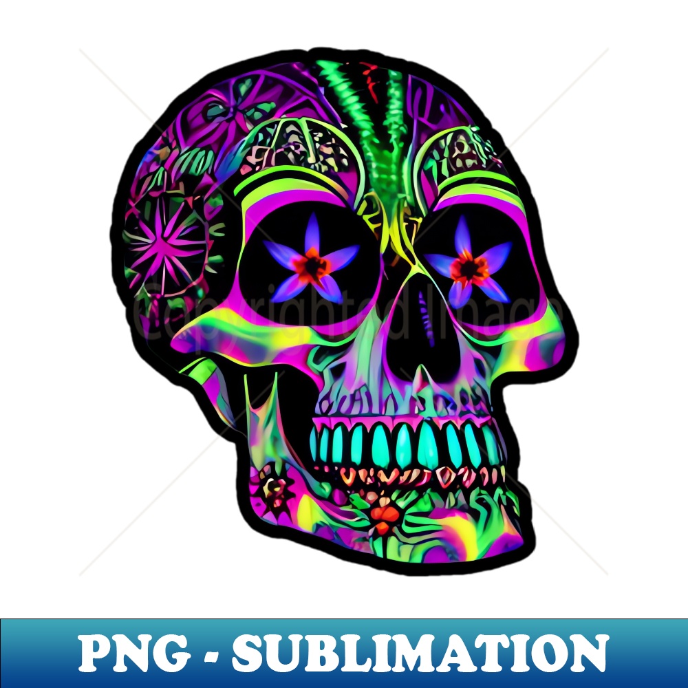 colorful skull psychedelic trippy rainbow hippie beautiful h | Inspire ...