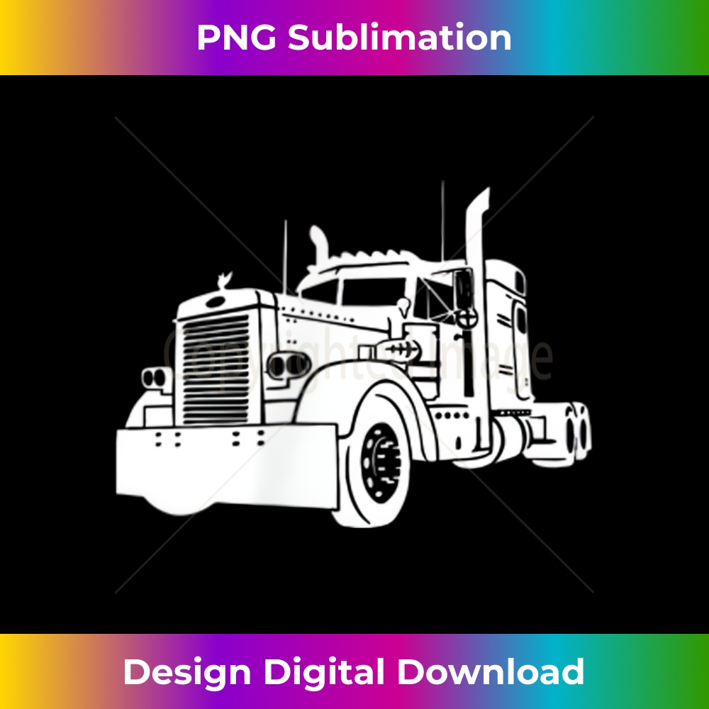 Big Rig 18-Wheeler Truck Driver - Contemporary PNG Sublimati | Inspire ...
