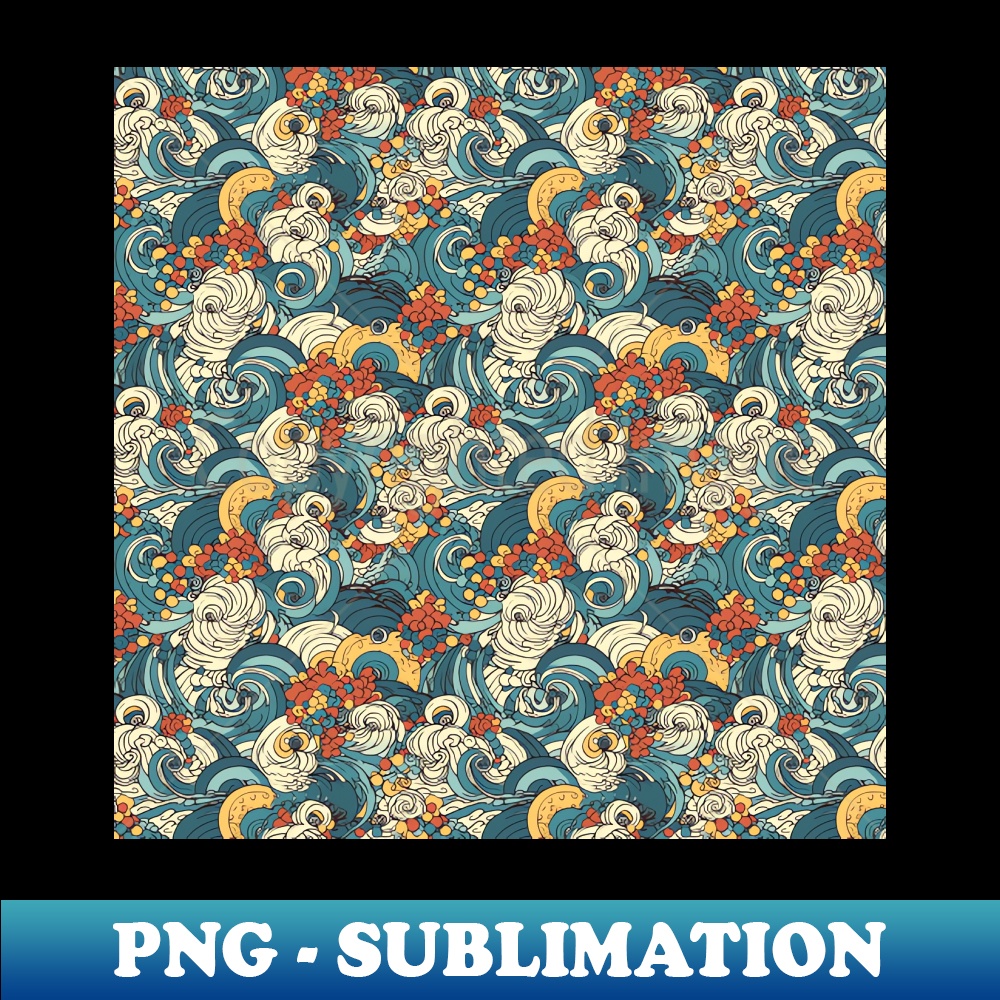 Asian Seamless Pattern Old Japanese Chinese Korean Ink Paint | Inspire ...