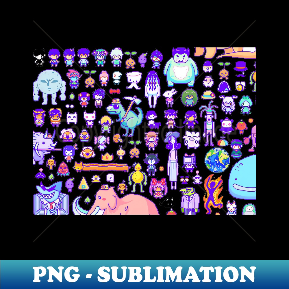 Sprites Omori - Artistic Sublimation Digital File - Unlock V - Inspire ...