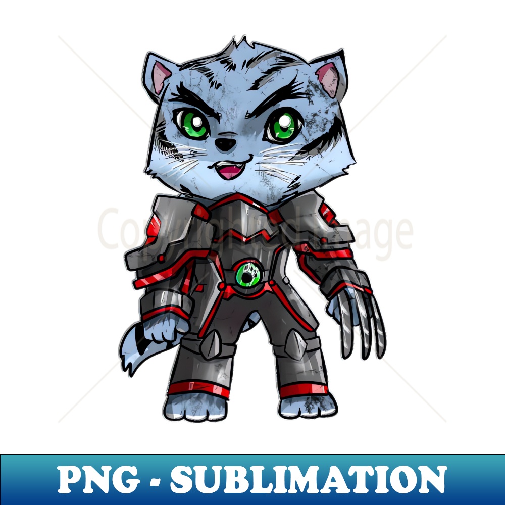 Mecha Cat - Instant Sublimation Digital Download - Bold & Ey - Inspire ...