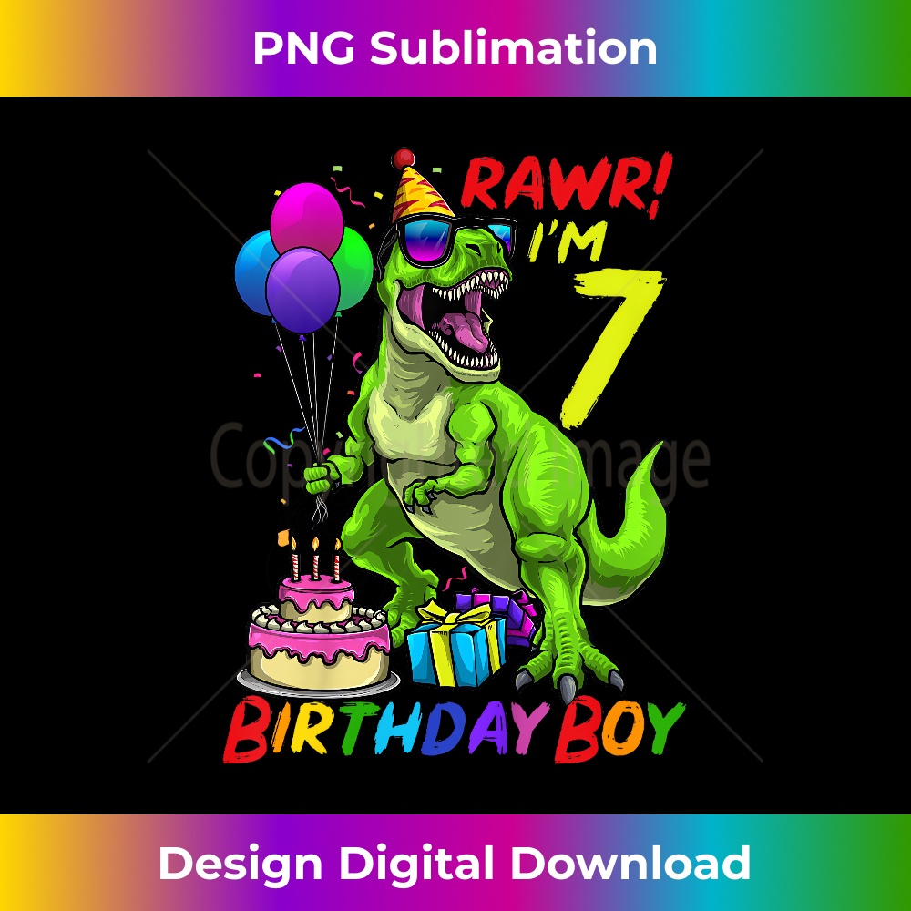Kids 7th Birthday Boy T Rex Dinosaur Themed Birthday Party G | Inspire Uplift