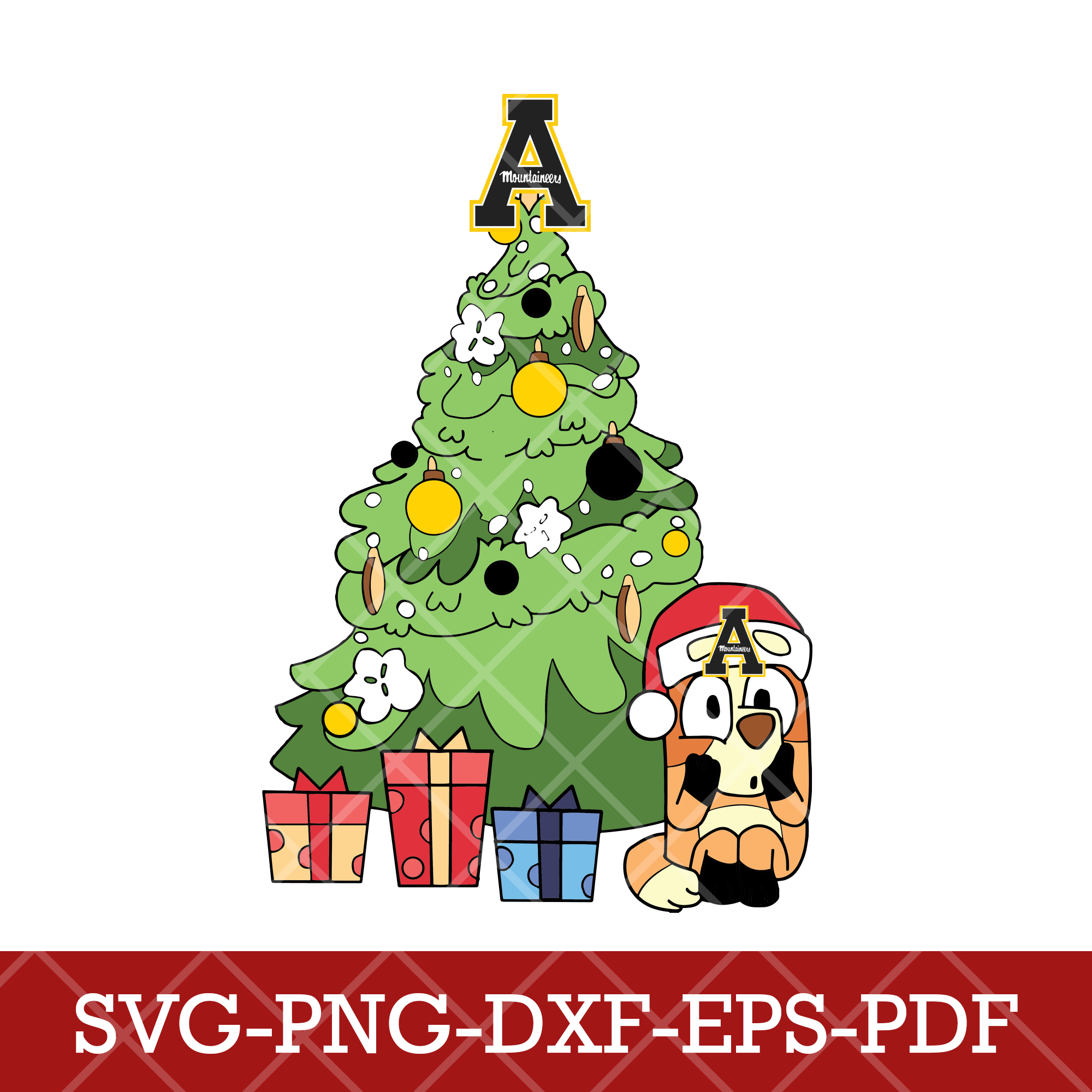 Appalachian State Mountaineers_NCAA Bluey 9,SVG,DXF,EPS,PNG, | Inspire ...