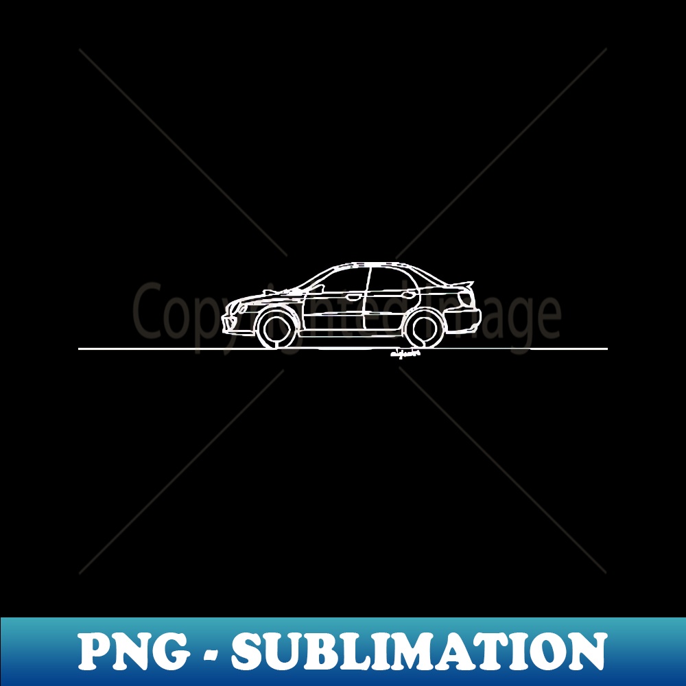 A Sports Saloon - Single Line - Decorative Sublimation PNG F | Inspire ...