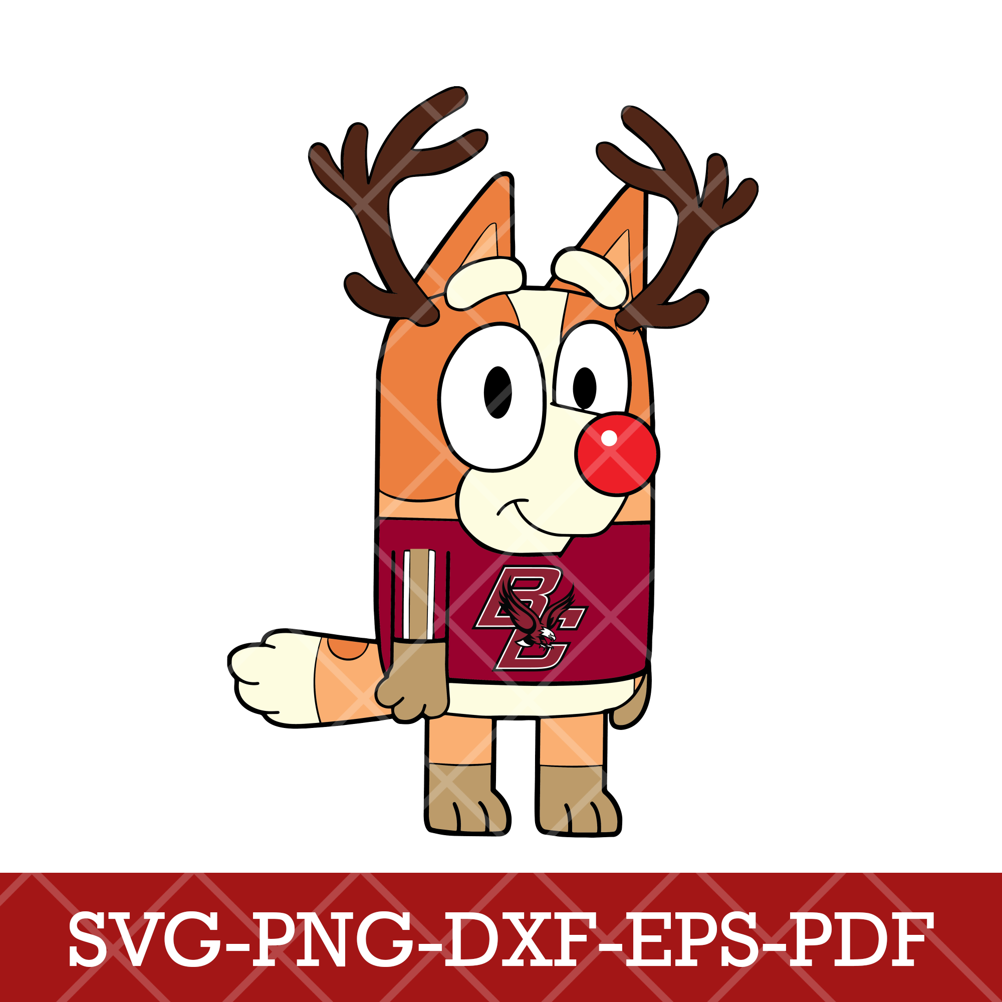 Boston College Eagles_NCAA Bluey 8,SVG,DXF,EPS,PNG,digital d | Inspire ...