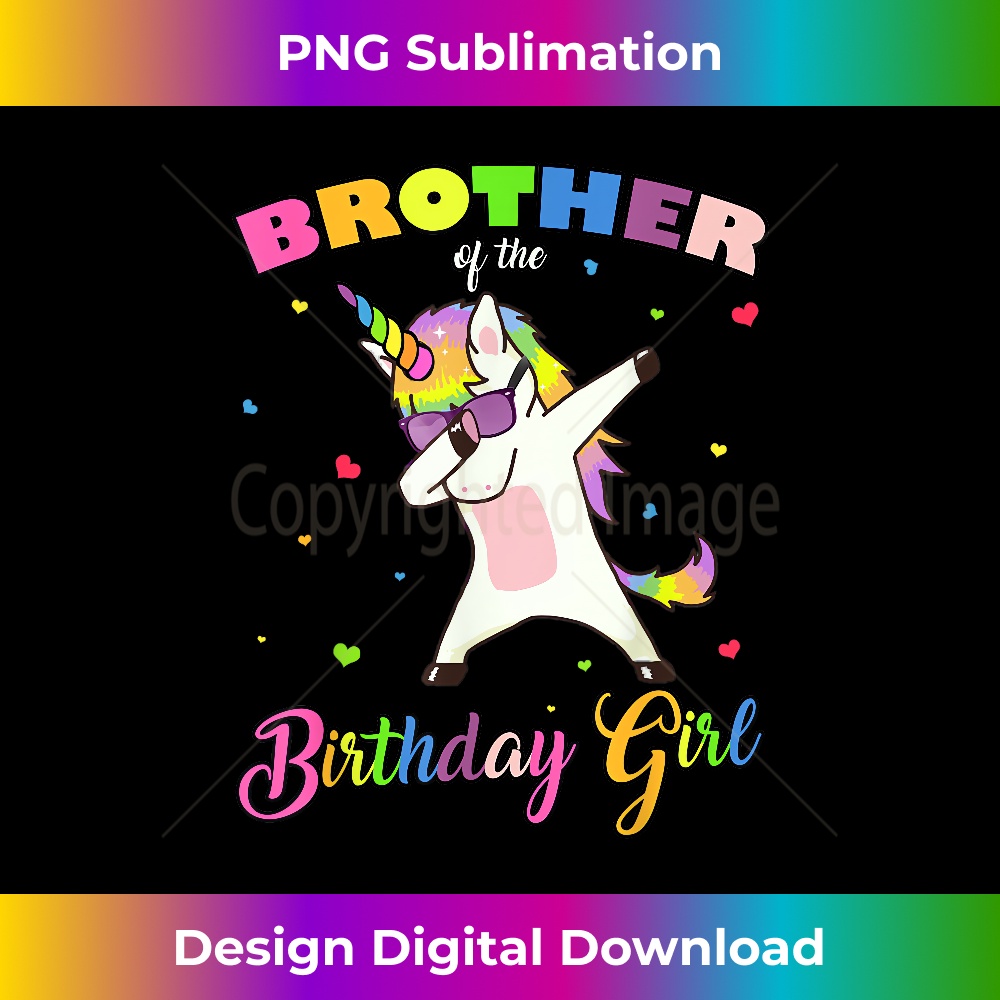 Brother of the Birthday Girl Unicorn Princess Brother Dab - | Inspire ...