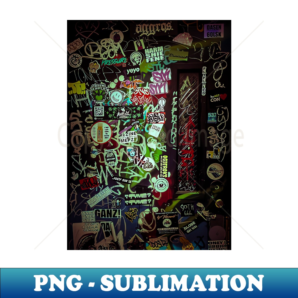 Street Graffiti Tag Stickers NYC - PNG Transparent Sublimati - Inspire ...