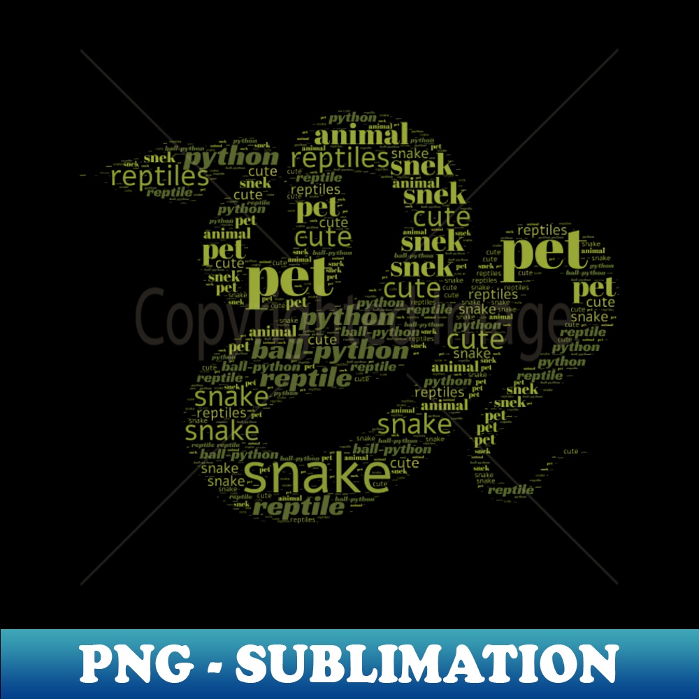 snake ball Python reptile word cloud - PNG Transparent Subli | Inspire ...