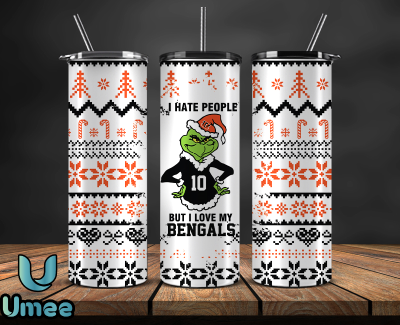 Cincinnati Bengals Christmas Tumbler Png, NFL Merry Christma - Inspire ...