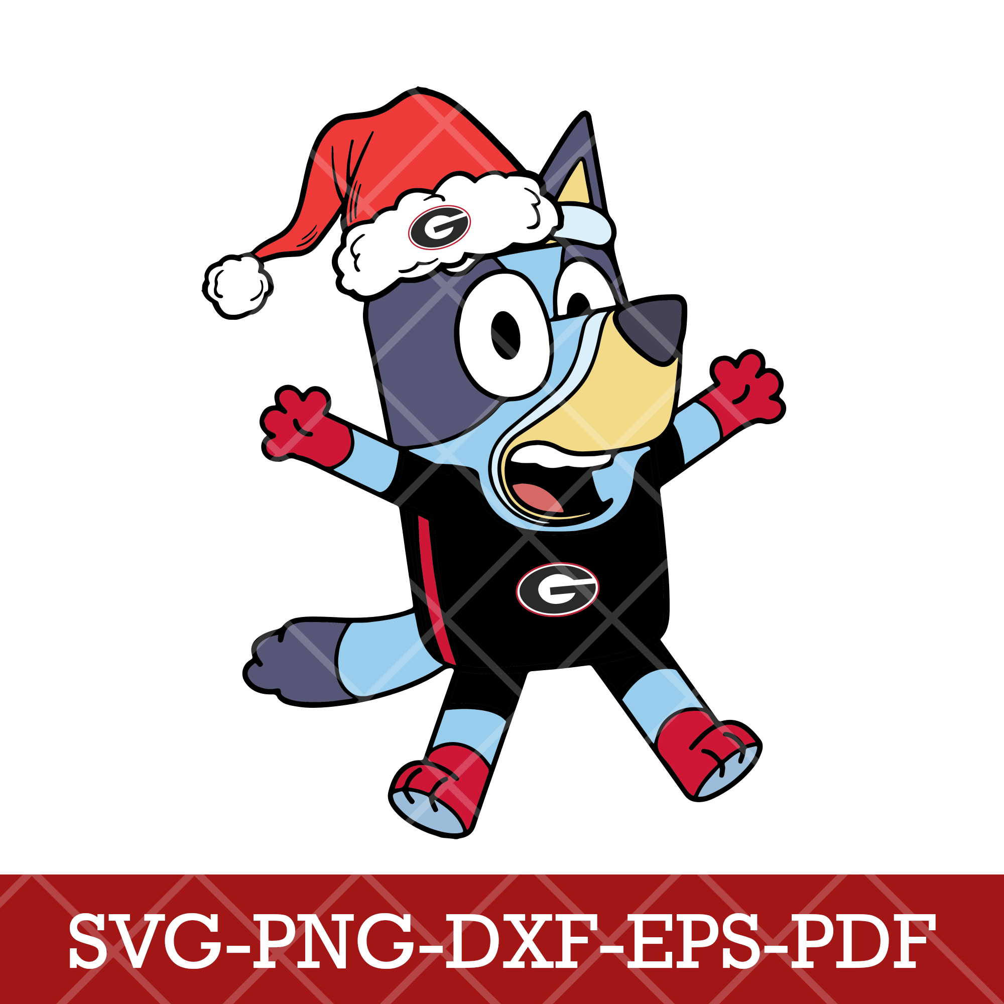 Georgia Bulldogs_NCAA Bluey 12,SVG,DXF,EPS,PNG,digital downl | Inspire ...