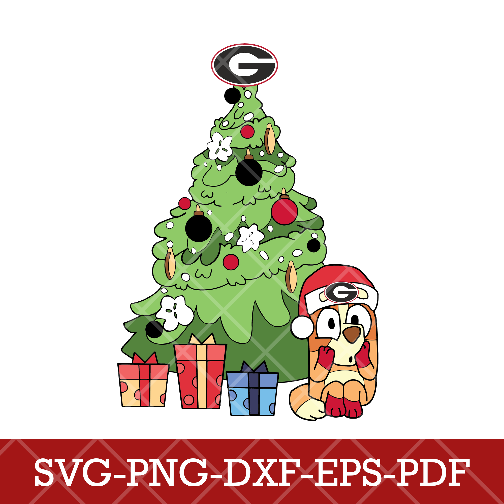 Georgia Bulldogs_NCAA Bluey 9,SVG,DXF,EPS,PNG,digital downlo | Inspire ...