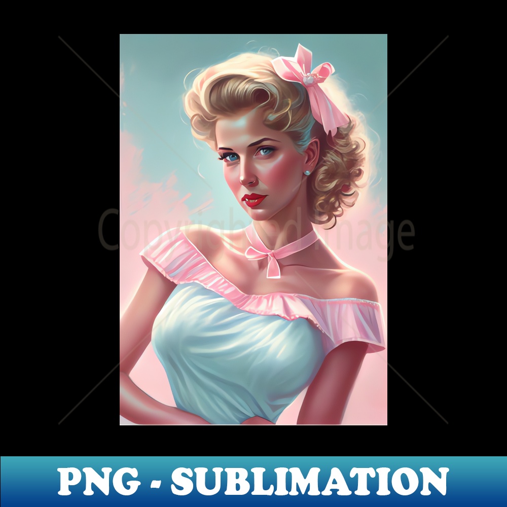 Pin Up 1 - Retro PNG Sublimation Digital Download - Perfect | Inspire Uplift