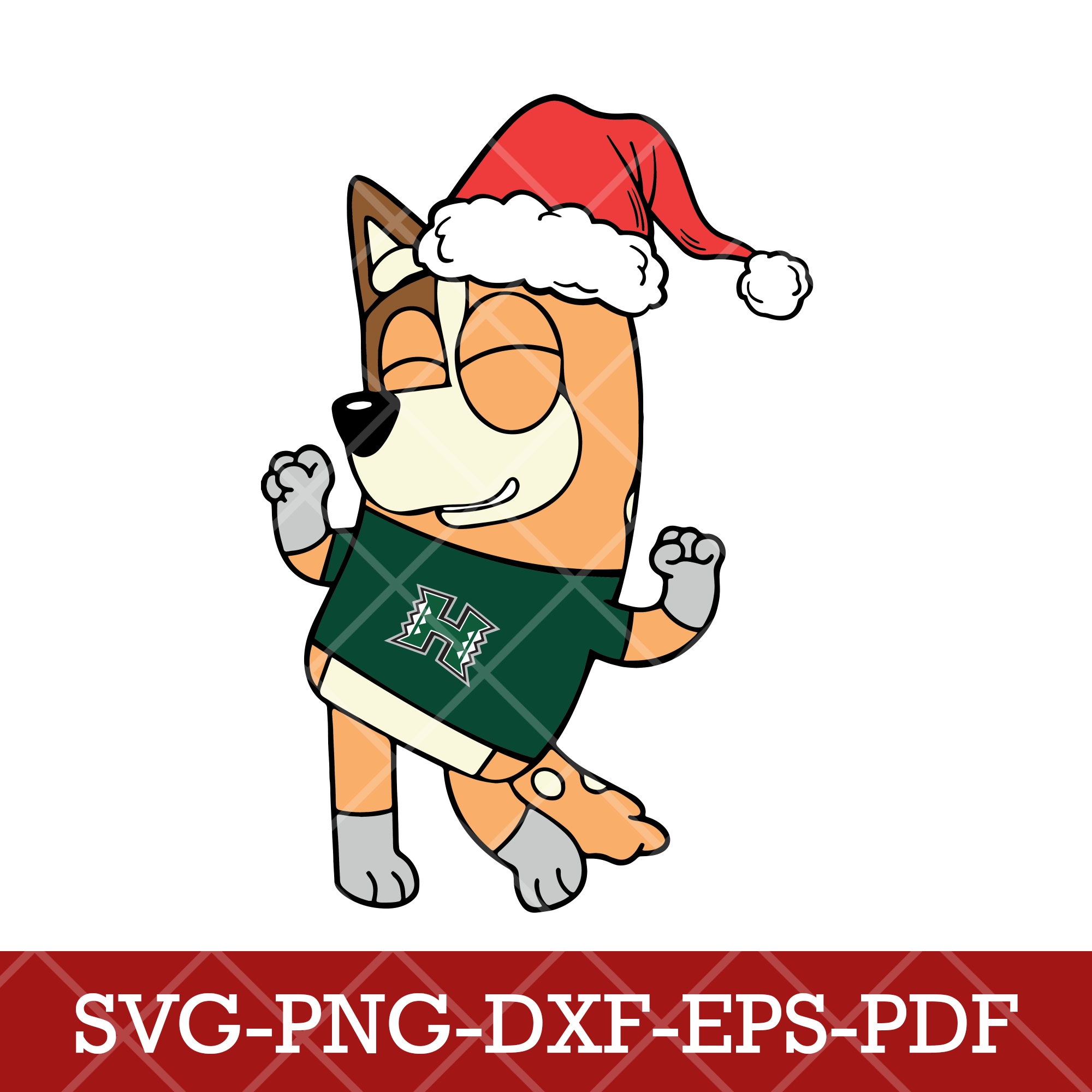 Hawaii Rainbow Warriors_NCAA Bluey 11,SVG,DXF,EPS,PNG,digita - Inspire ...