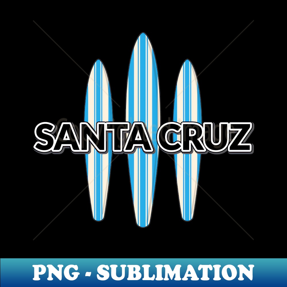 Santa Cruz Logo Pack Sticker California with Three Surf Boar | Inspire ...