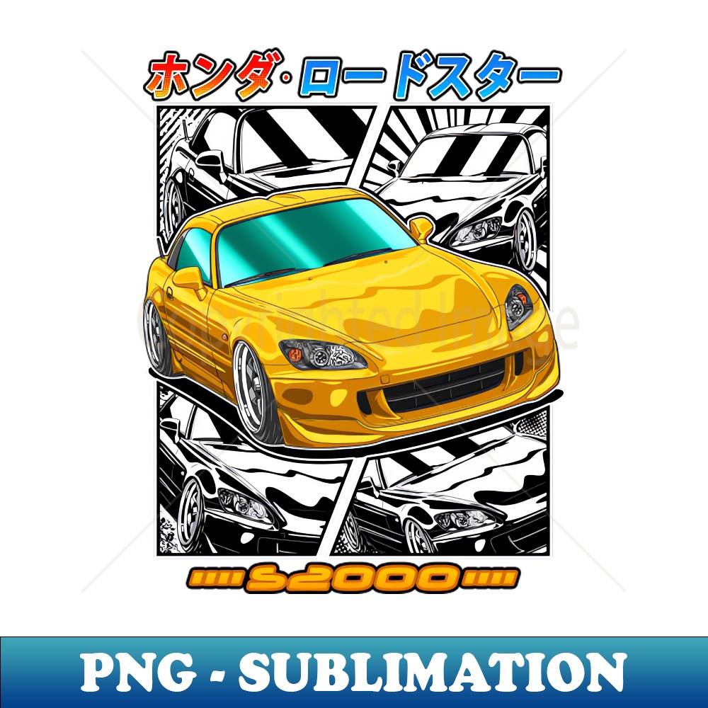 Yellow Honda S2000 Roadster Street Racing - Digital Sublimat | Inspire ...