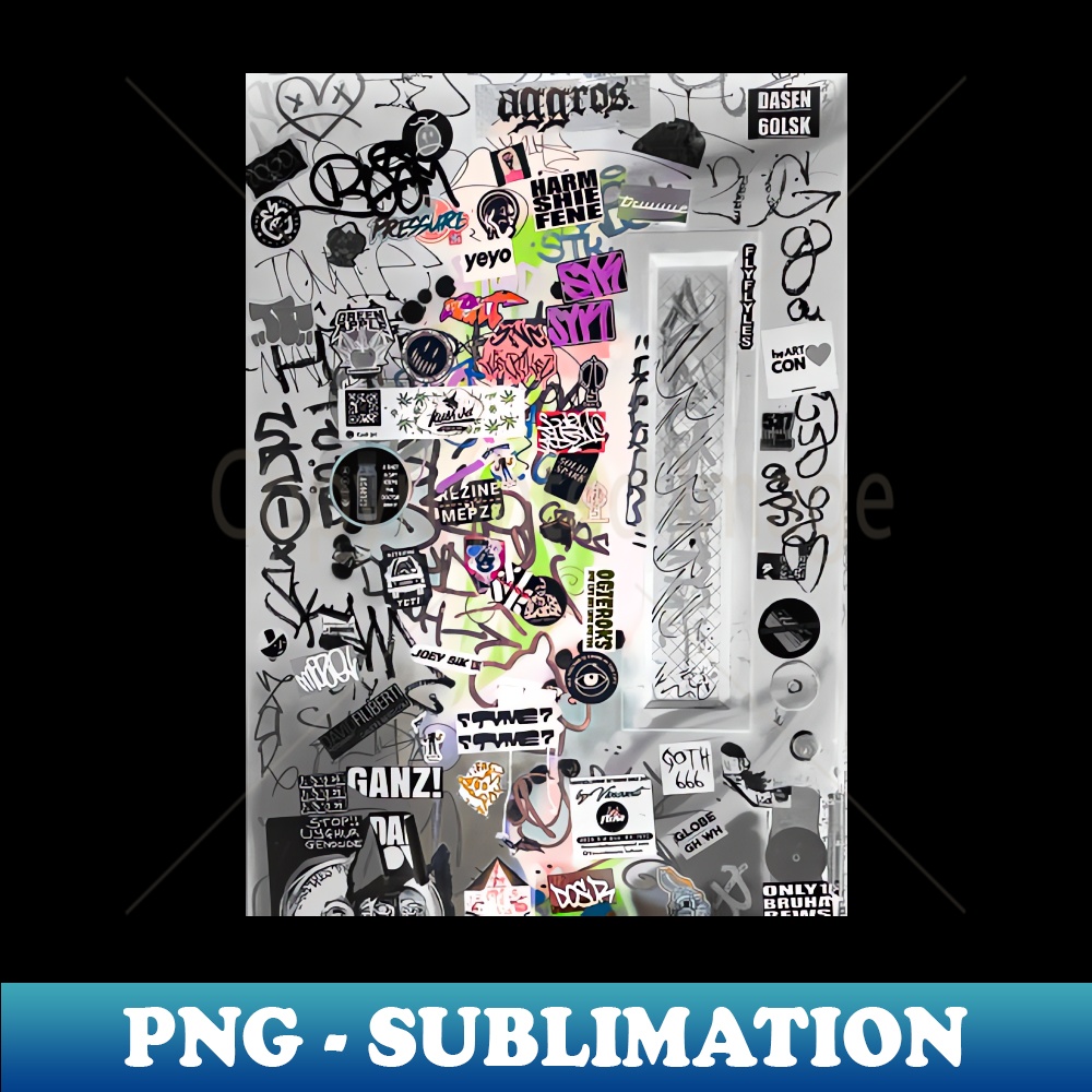 Graffiti Style Urban Street Sticker Tags - PNG Transparent D | Inspire ...