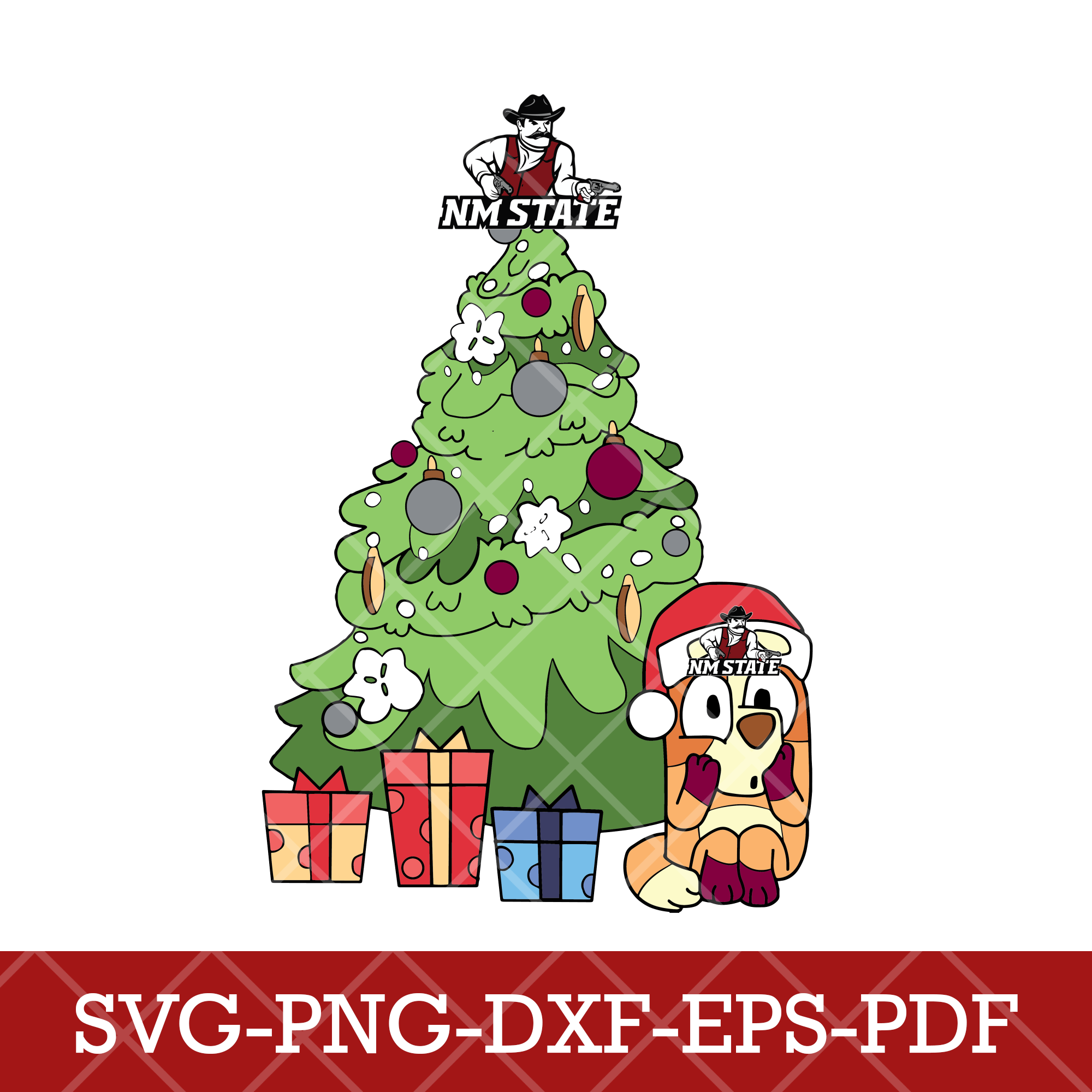 New Mexico State Aggies_NCAA Bluey 9,SVG,DXF,EPS,PNG,digital | Inspire ...