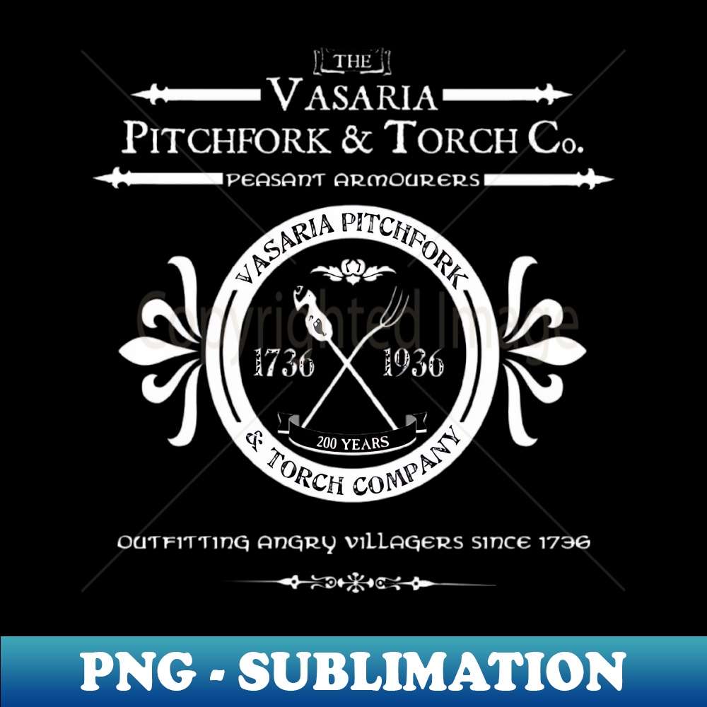 Vasaria Pitchfork Torch Company - High-Quality PNG Sublimat | Inspire Uplift