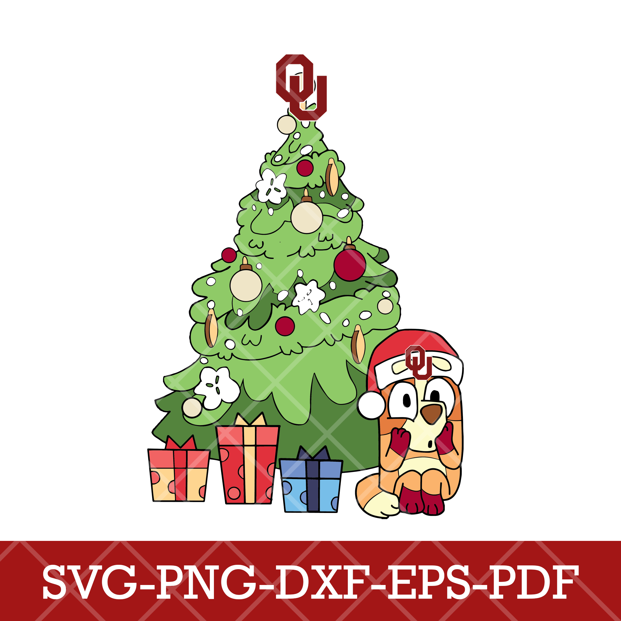 Oklahoma Sooners_NCAA Bluey 9,SVG,DXF,EPS,PNG,digital downlo - Inspire ...