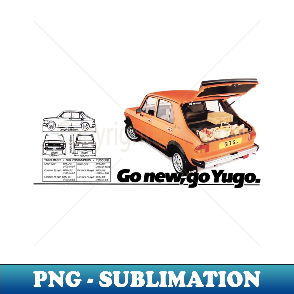 ZASTAVA YUGO - advert - Aesthetic Sublimation Digital File - - Inspire ...
