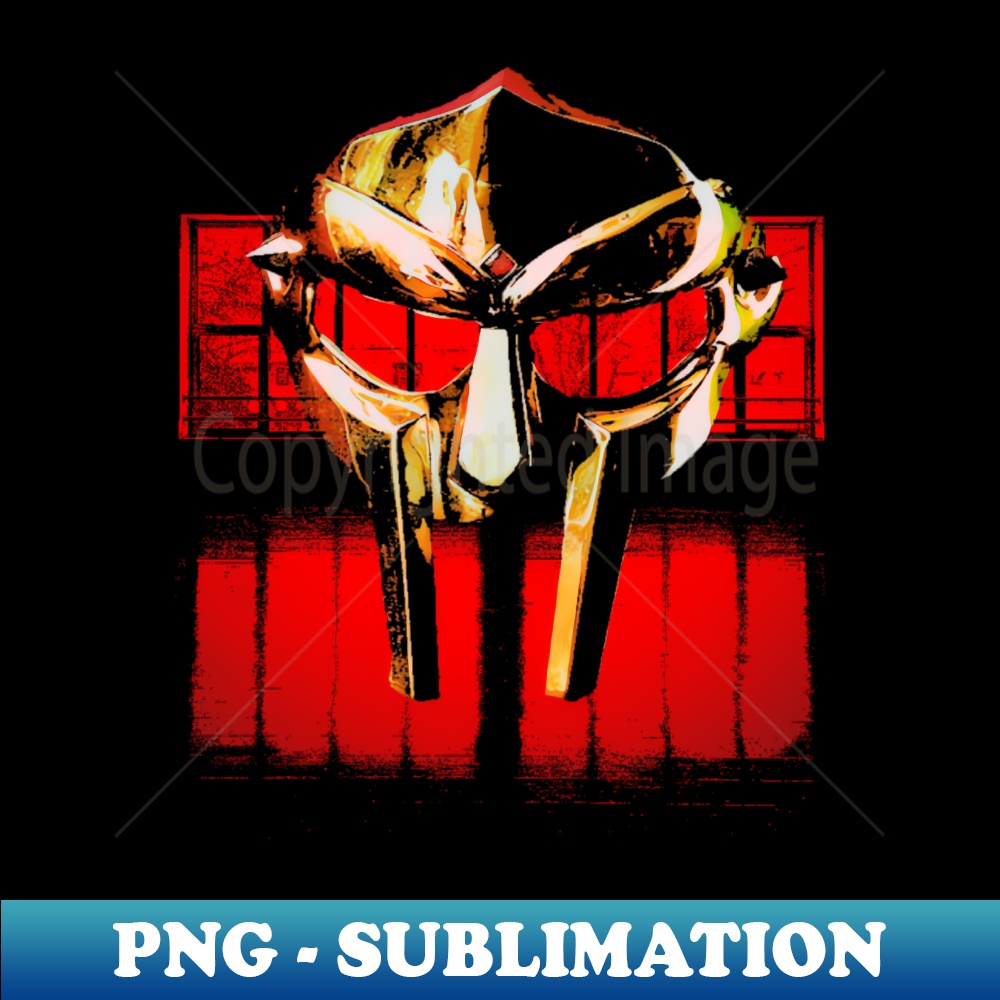 MF Doom Retro - PNG Transparent Sublimation File - Perfect f | Inspire Uplift