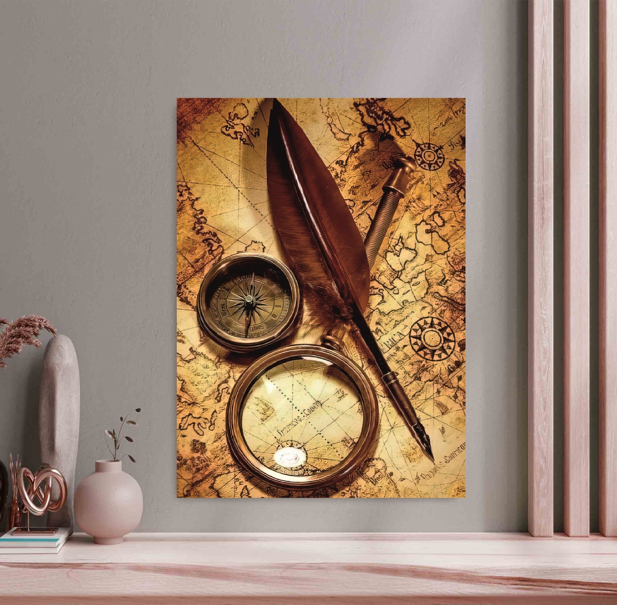 Map compass, canvas world map, Empire Map, Old Map, Great Wa | Inspire ...