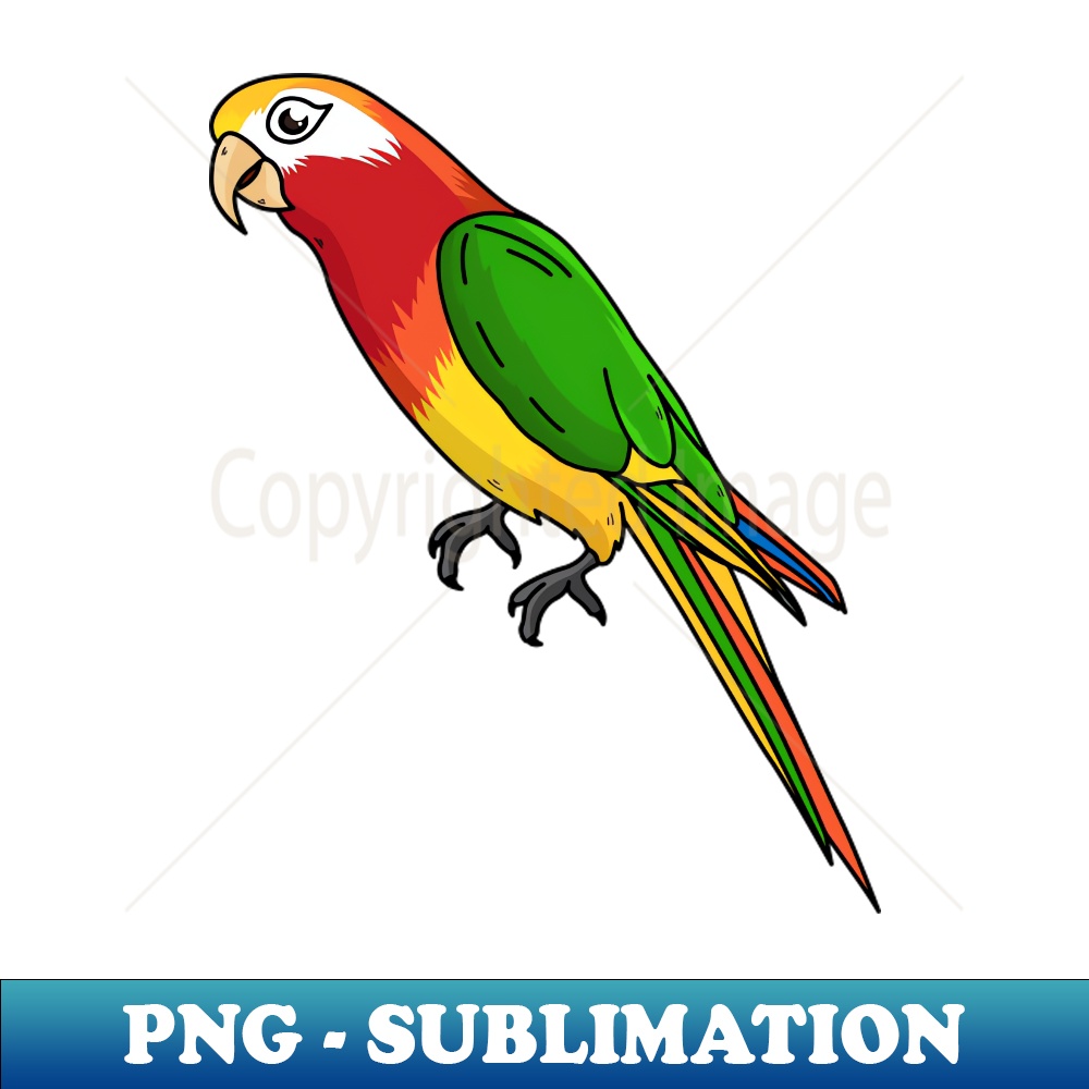 Cute happy parrot cartoon illustration - PNG Transparent Sub | Inspire ...