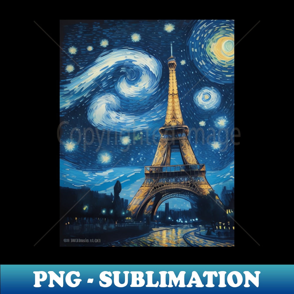 Starry Night in Paris Post Impressionism Van gogh Inspired A | Inspire ...