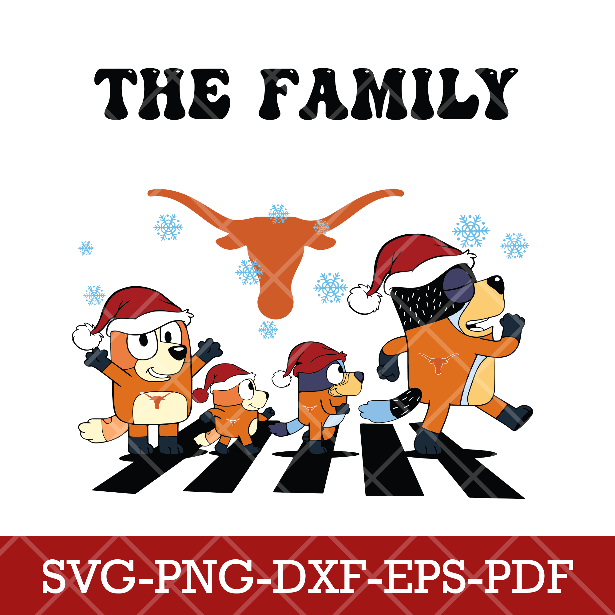 Texas Longhorns_NCAA Bluey 3,SVG,DXF,EPS,PNG,digital downloa | Inspire ...