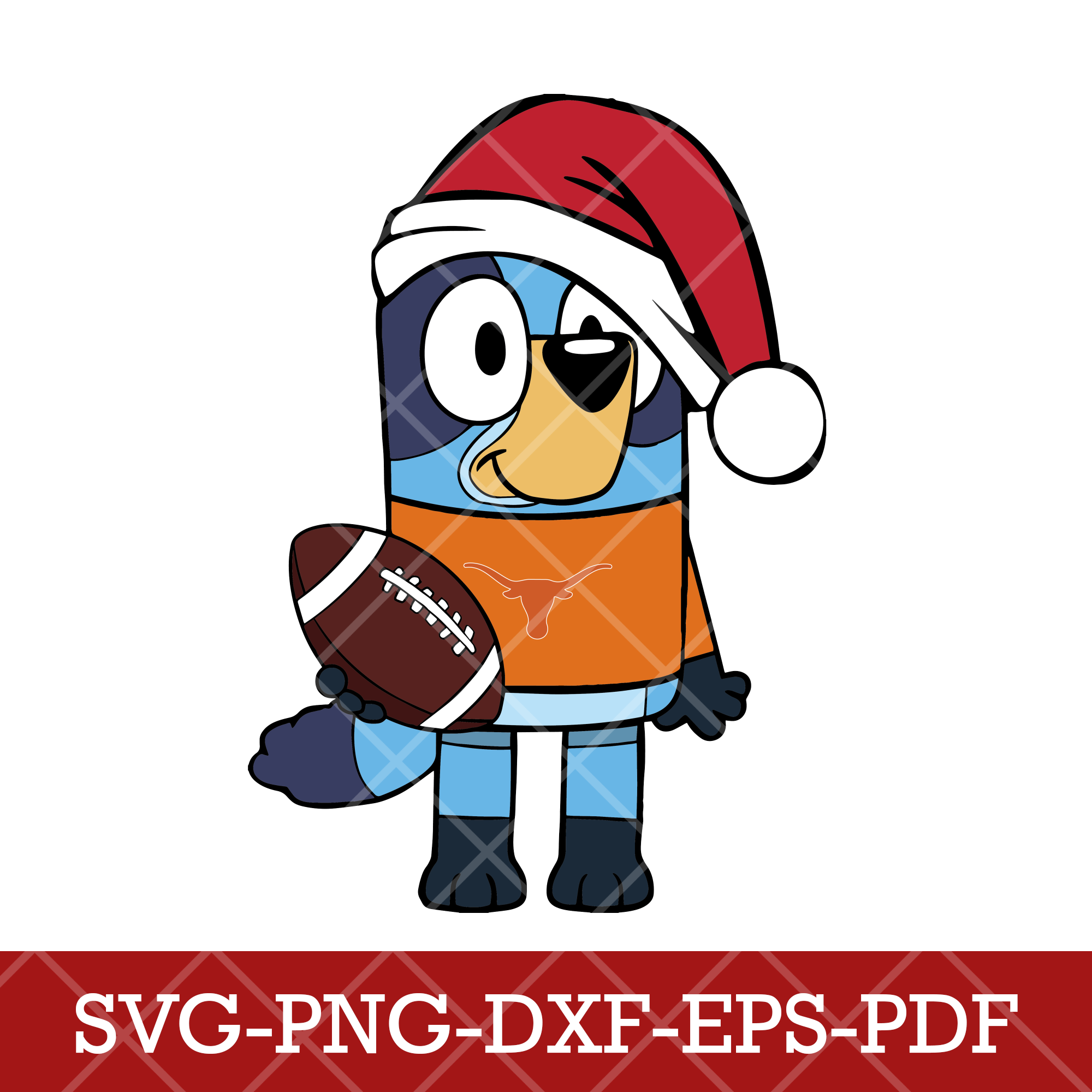 Texas Longhorns_NCAA Bluey 6,SVG,DXF,EPS,PNG,digital downloa | Inspire ...