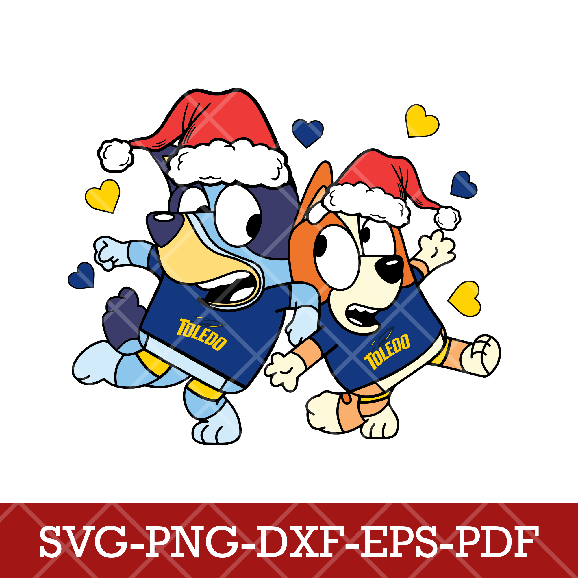 Toledo Rockets_NCAA Bluey 1,SVG,DXF,EPS,PNG,digital download - Inspire ...
