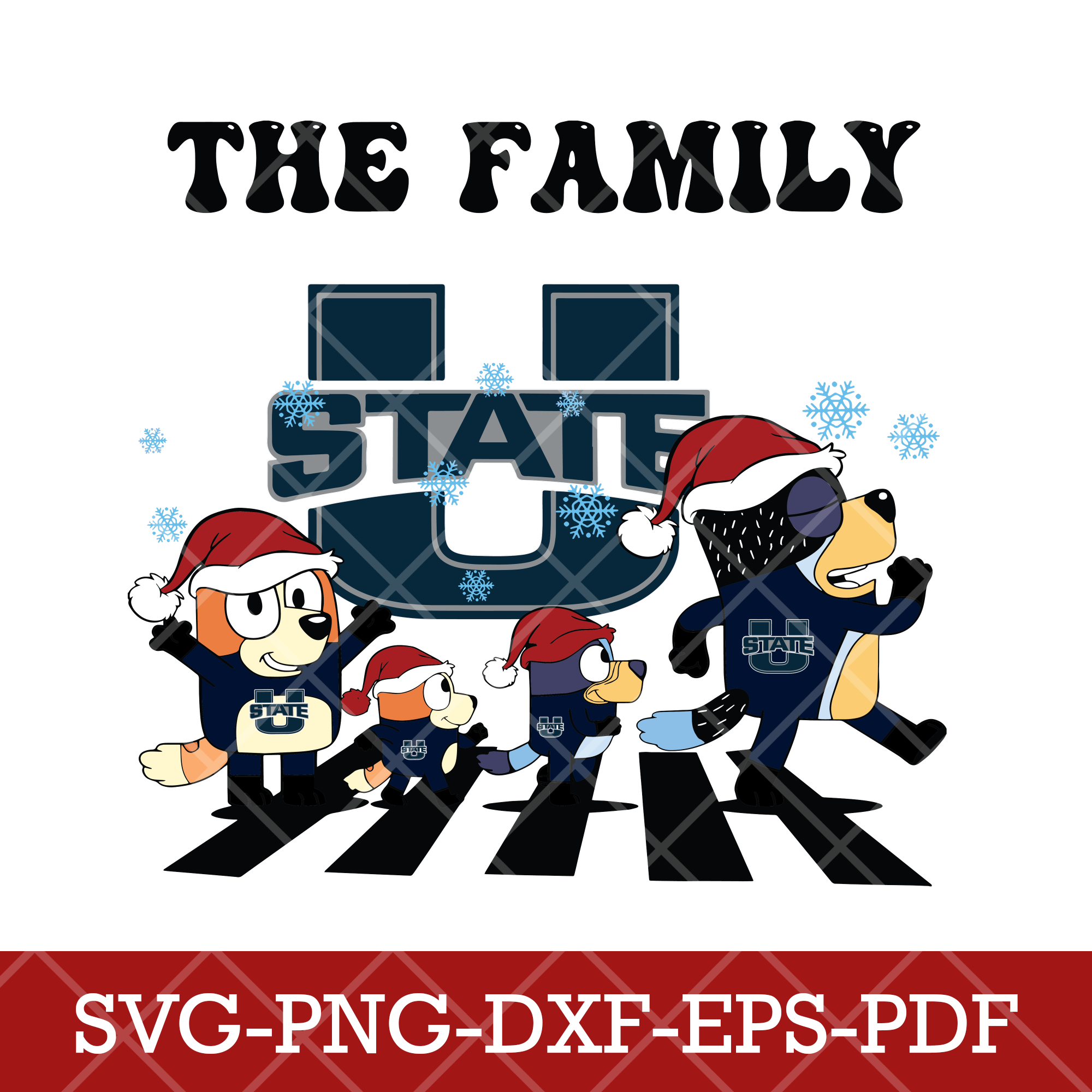 Utah State Aggies_NCAA Bluey 3,SVG,DXF,EPS,PNG,digital downl | Inspire ...
