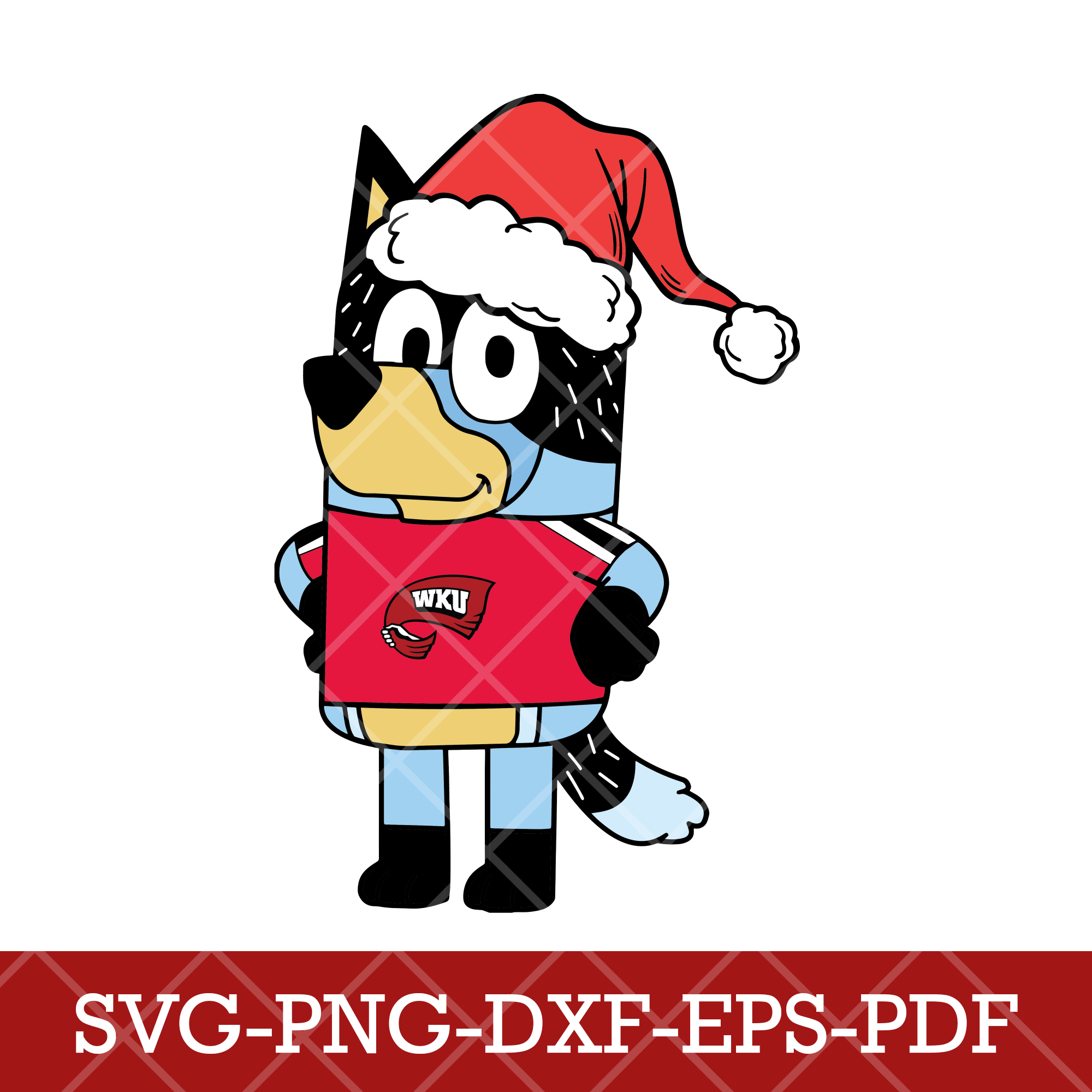 Western Kentucky Hilltoppers_NCAA Bluey 7,SVG,DXF,EPS,PNG,di | Inspire ...
