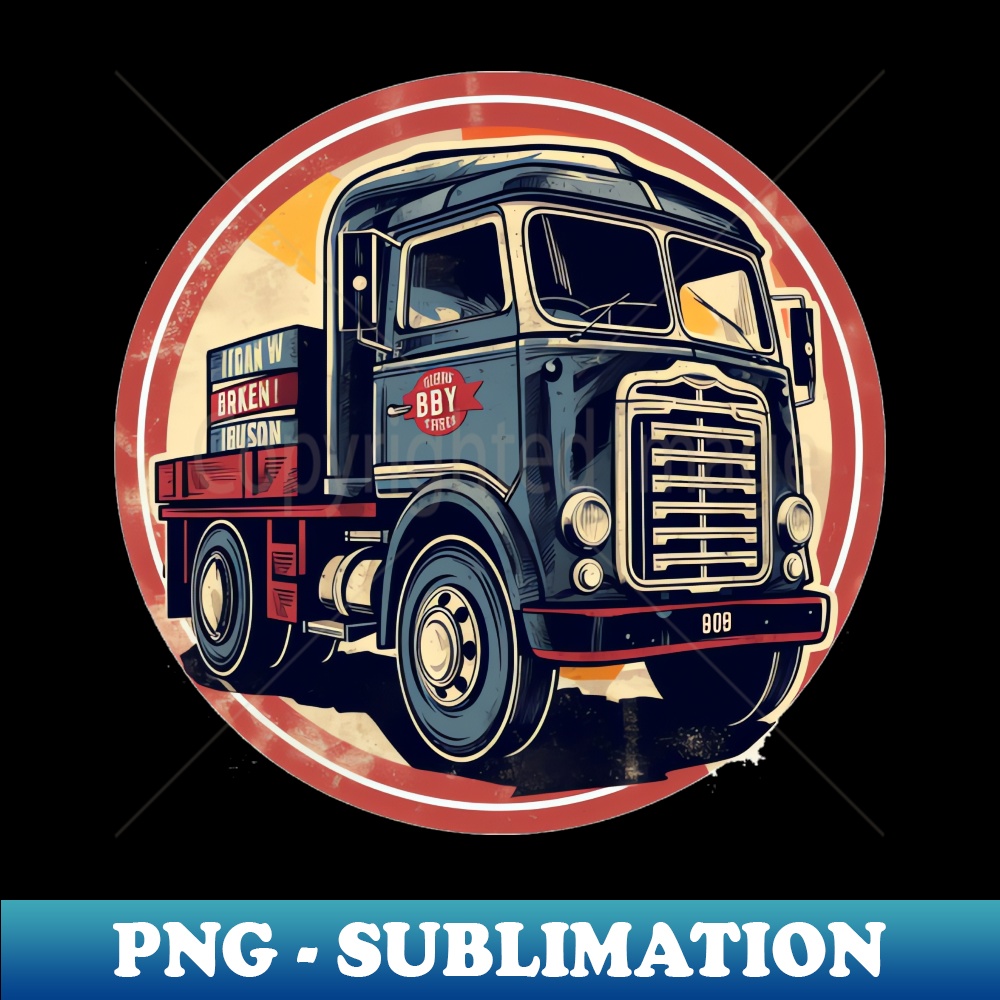 grunge classic Big American cabover truck or lorry a big rig | Inspire ...