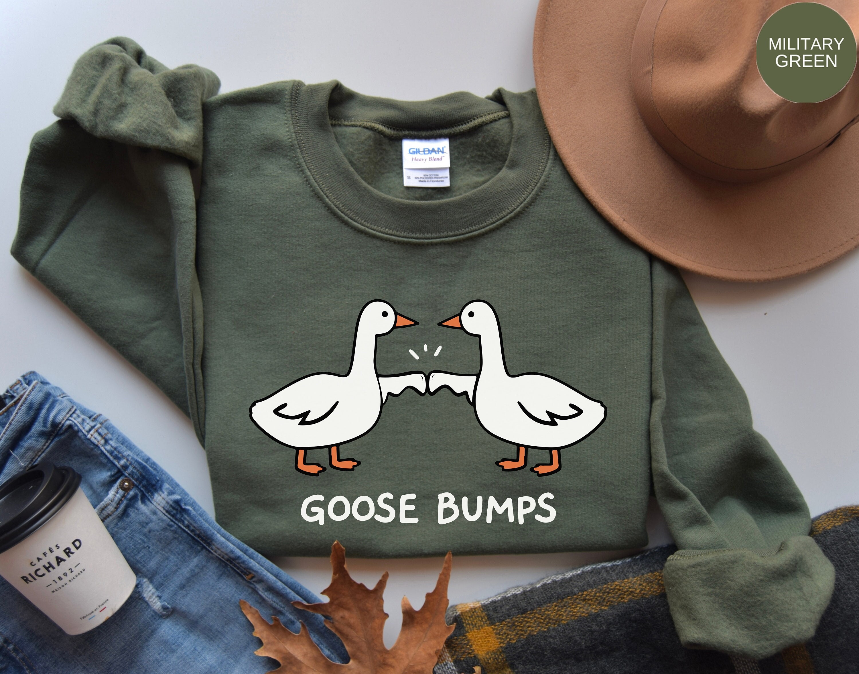 Silly Goose Bumps Sweatshirt, Cute Goose Shirt, Funny Goose - Inspire ...