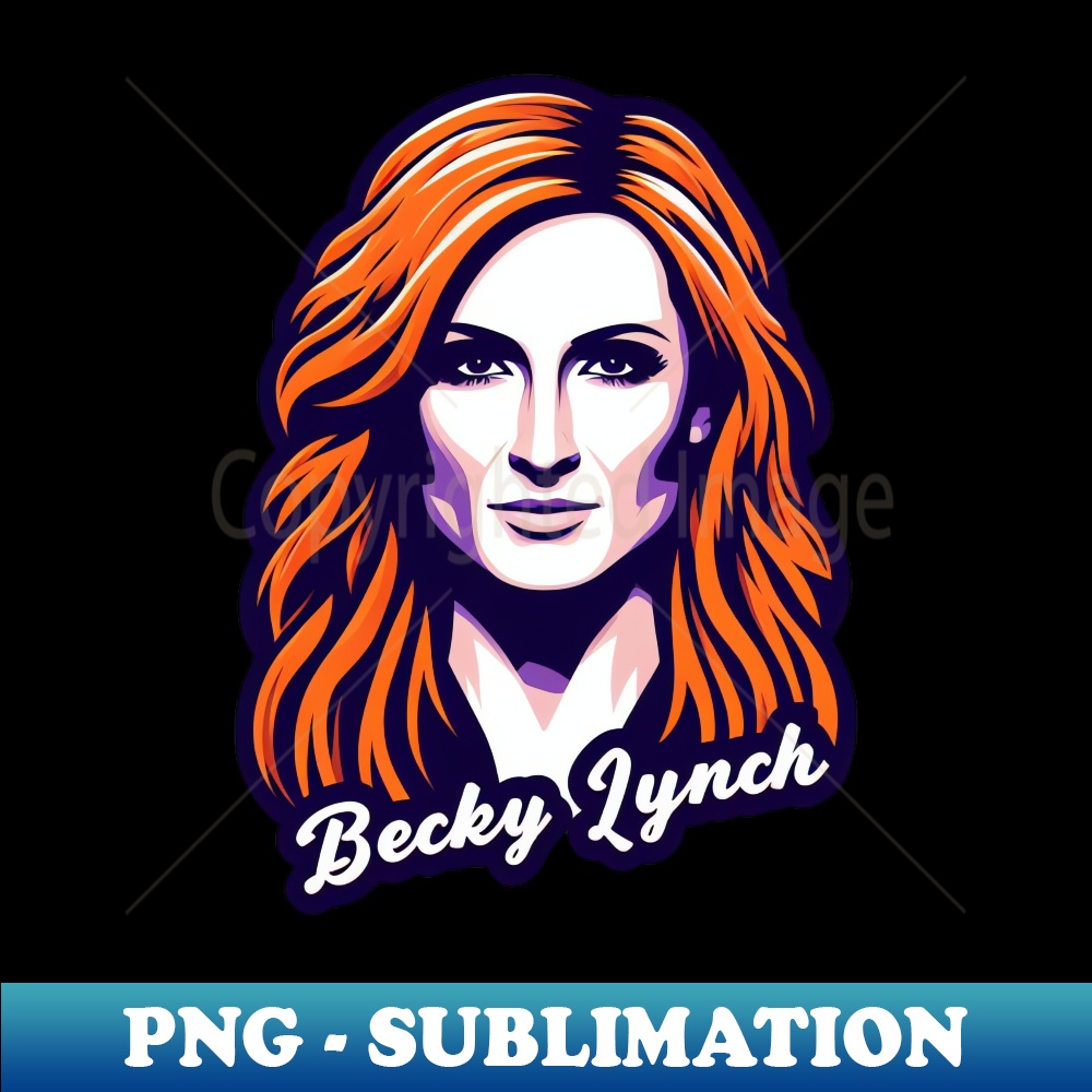 Becky Lynch Portrait - PNG Transparent Digital Download File - Inspire ...