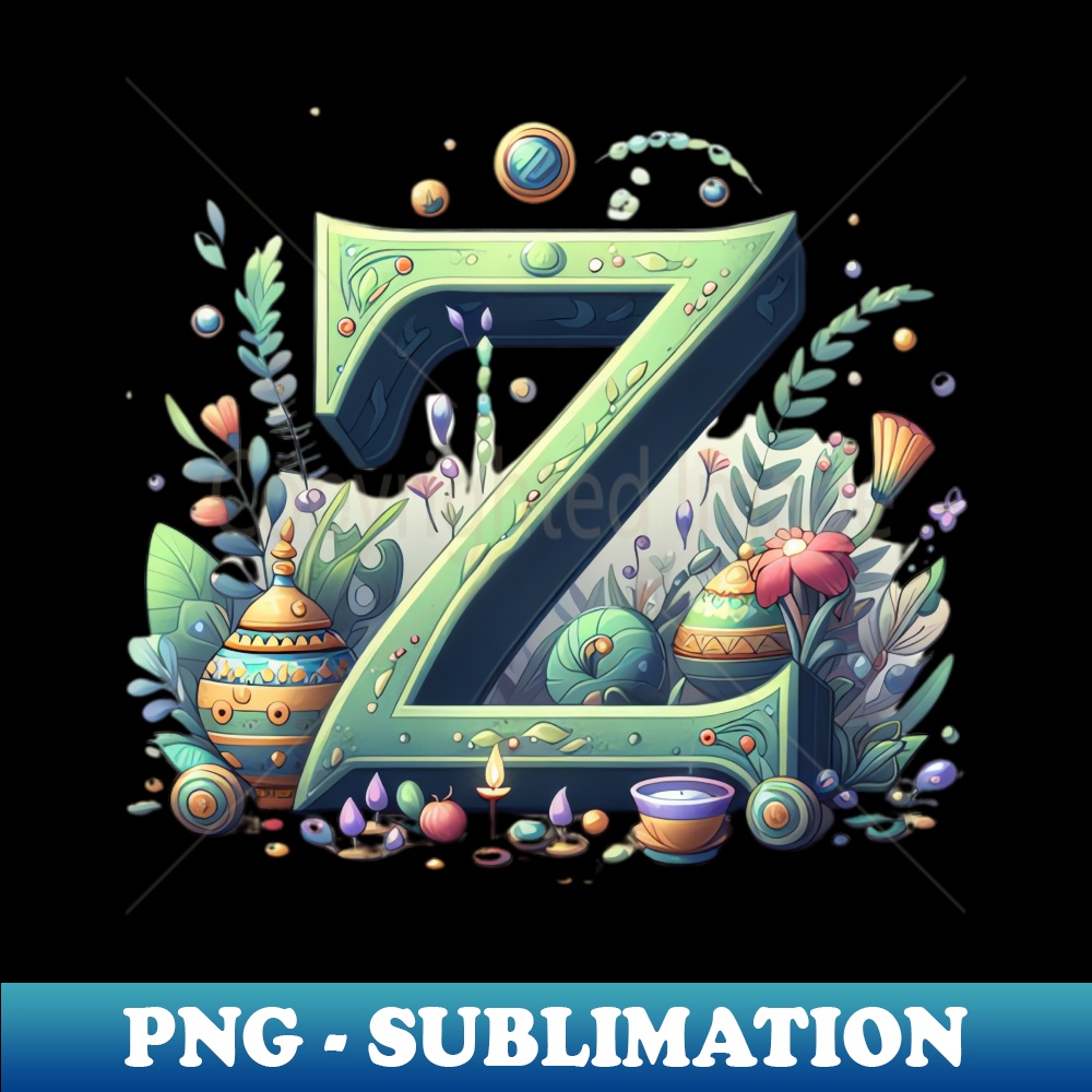 Letter Z - imagination style - PNG Transparent Digital Downl | Inspire ...