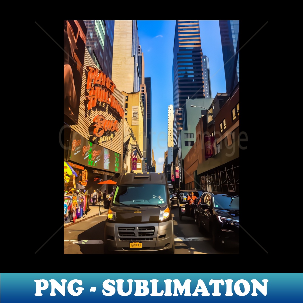 Times Square Manhattan NYC - PNG Transparent Sublimation Des - Inspire ...