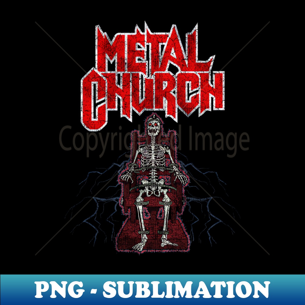 Distressed Metal Church Fanart - PNG Transparent Sublimation | Inspire ...