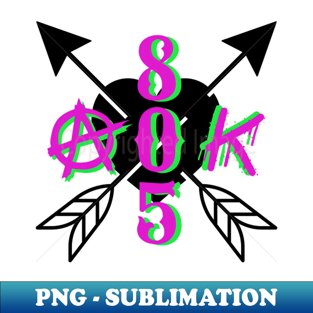 AK805 AnsrKitty805 Logo Design Heart Arrows Punk Gothic Tatt | Inspire ...