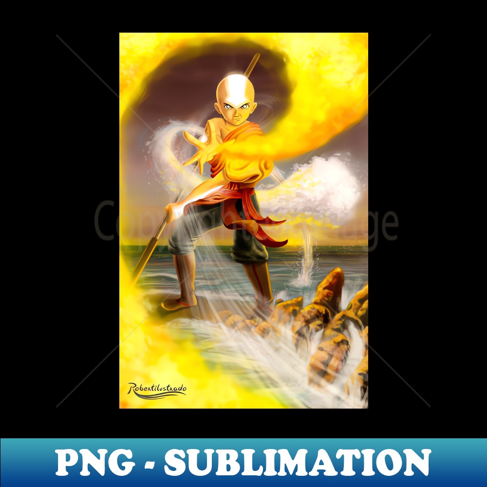 Avatar Aang The Last Airbender - Exclusive PNG Sublimation D | Inspire ...